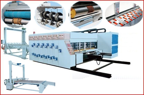 Automatic Flexo Printing Slotting Die-cutting Stacking Machine, Lead ...